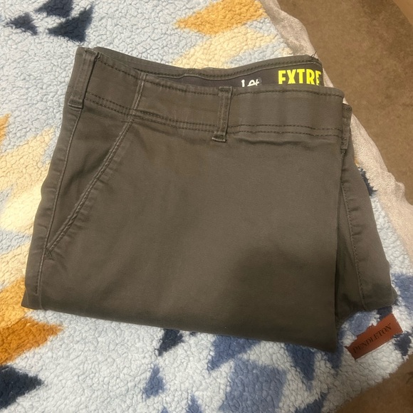 Lee | Pants | Lee Extreme Comfort Straight Fit Khaki Pants 42x3 Bt ...